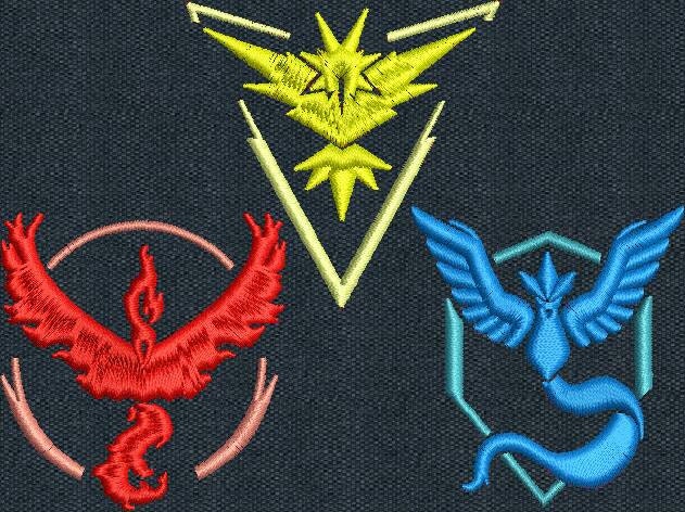 Team Valor Pokemon Go Inspired Logo - EMBROIDERY FILE - Etsy