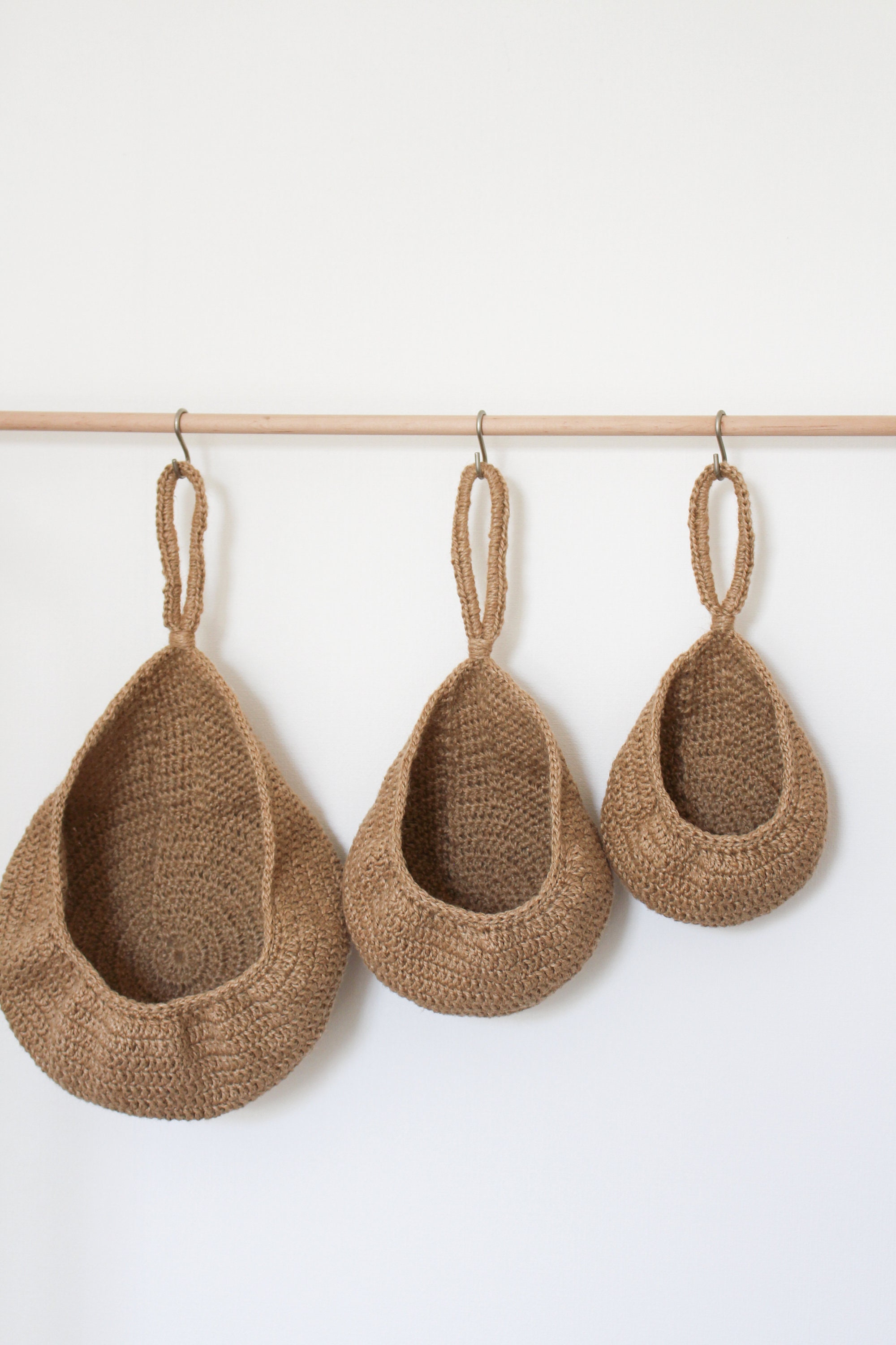 Teardrop Hanging Wall Baskets Vegetable and Fruit Storage - Etsy