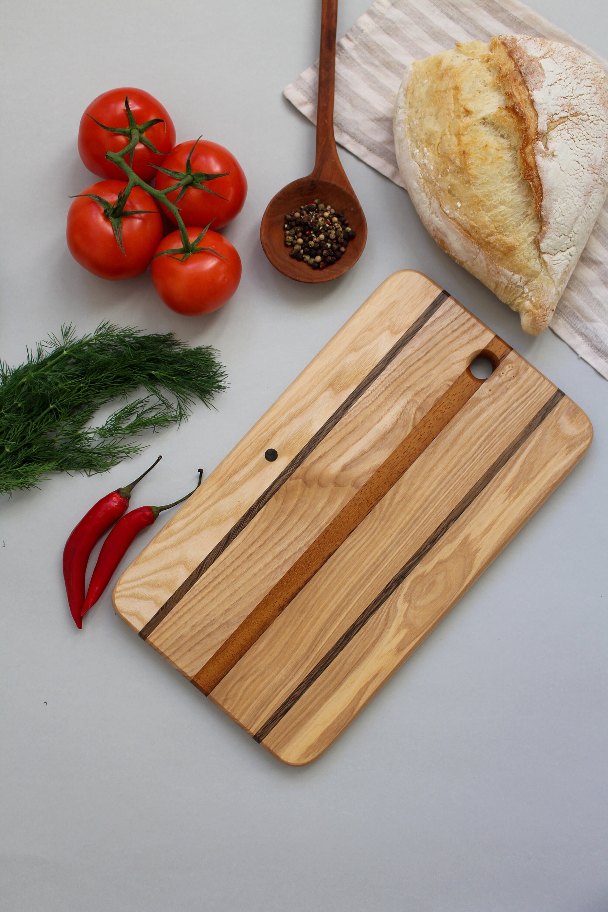 Ash Wooden Rectangular Cutting Board for Kitchen - Etsy