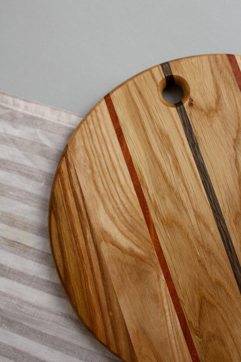 Round Wooden Cutting Board for Kitchen - Etsy
