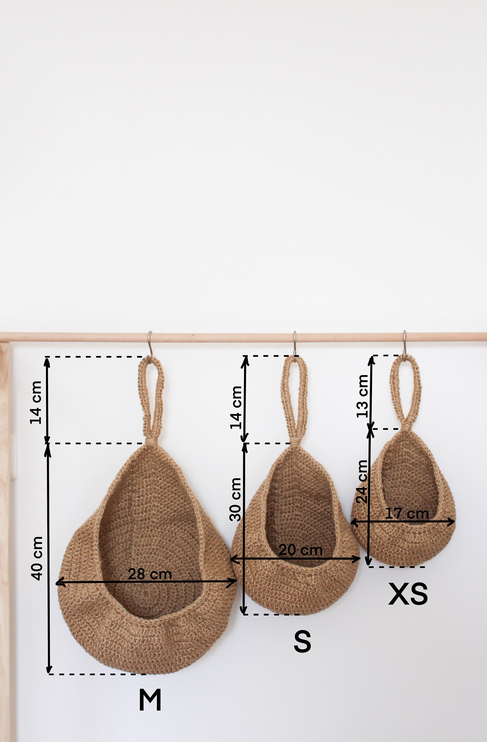 Teardrop Hanging Wall Baskets Vegetable and Fruit Storage - Etsy