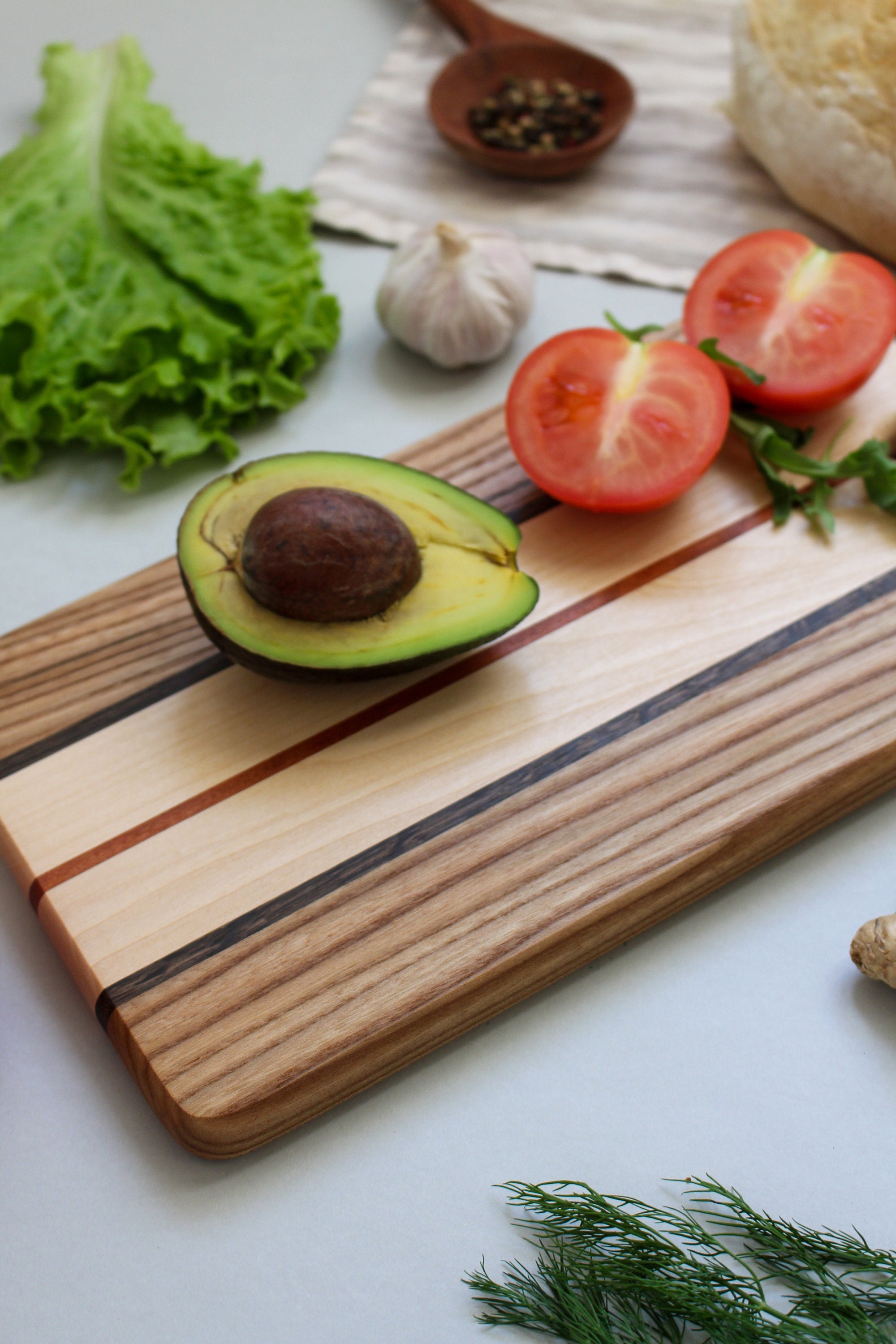 Ash & Elm Wood Rectangular Chopping Board for Kitchen - Etsy