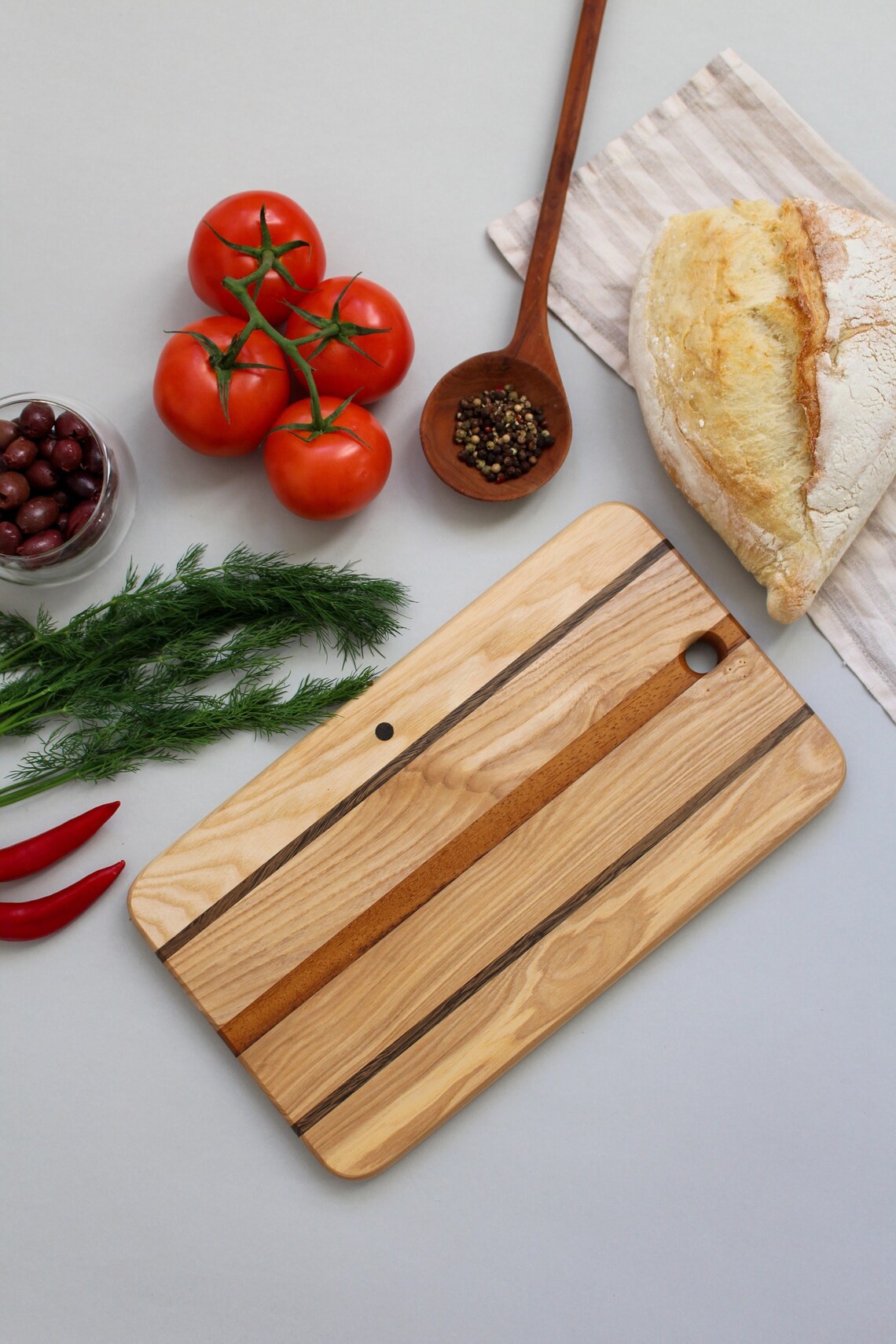 Ash Wooden Rectangular Cutting Board for Kitchen - Etsy