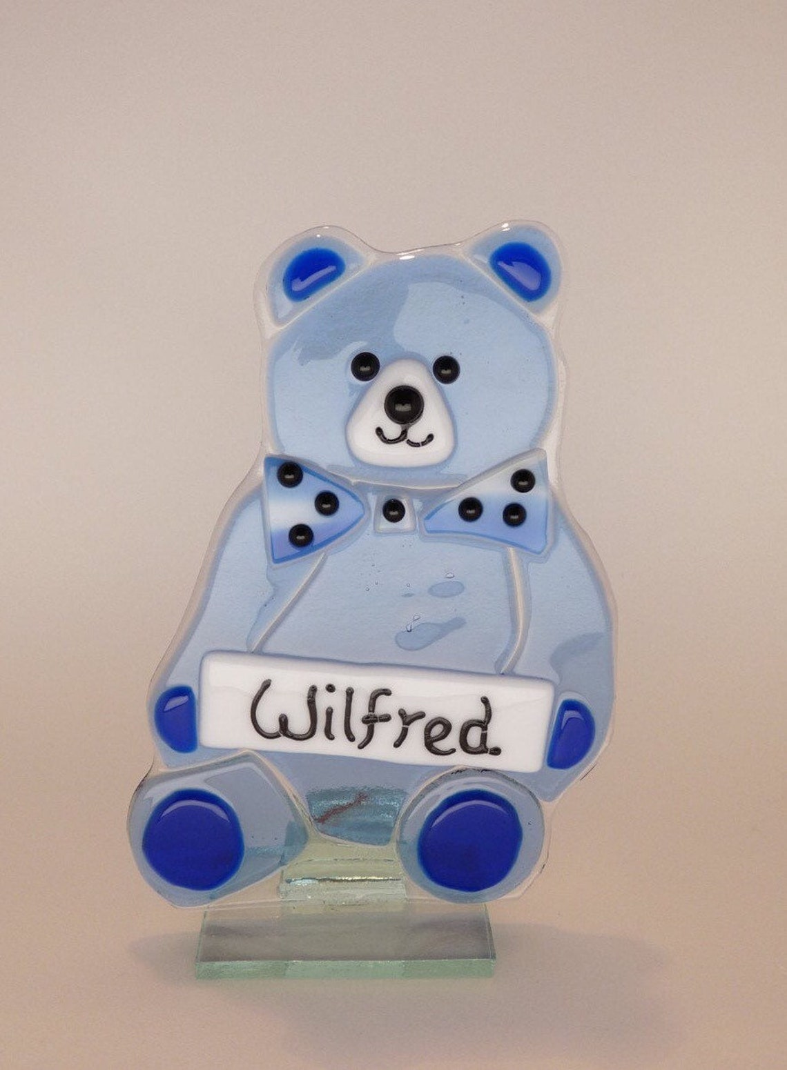 Fused Glass Teddy Bear - Etsy