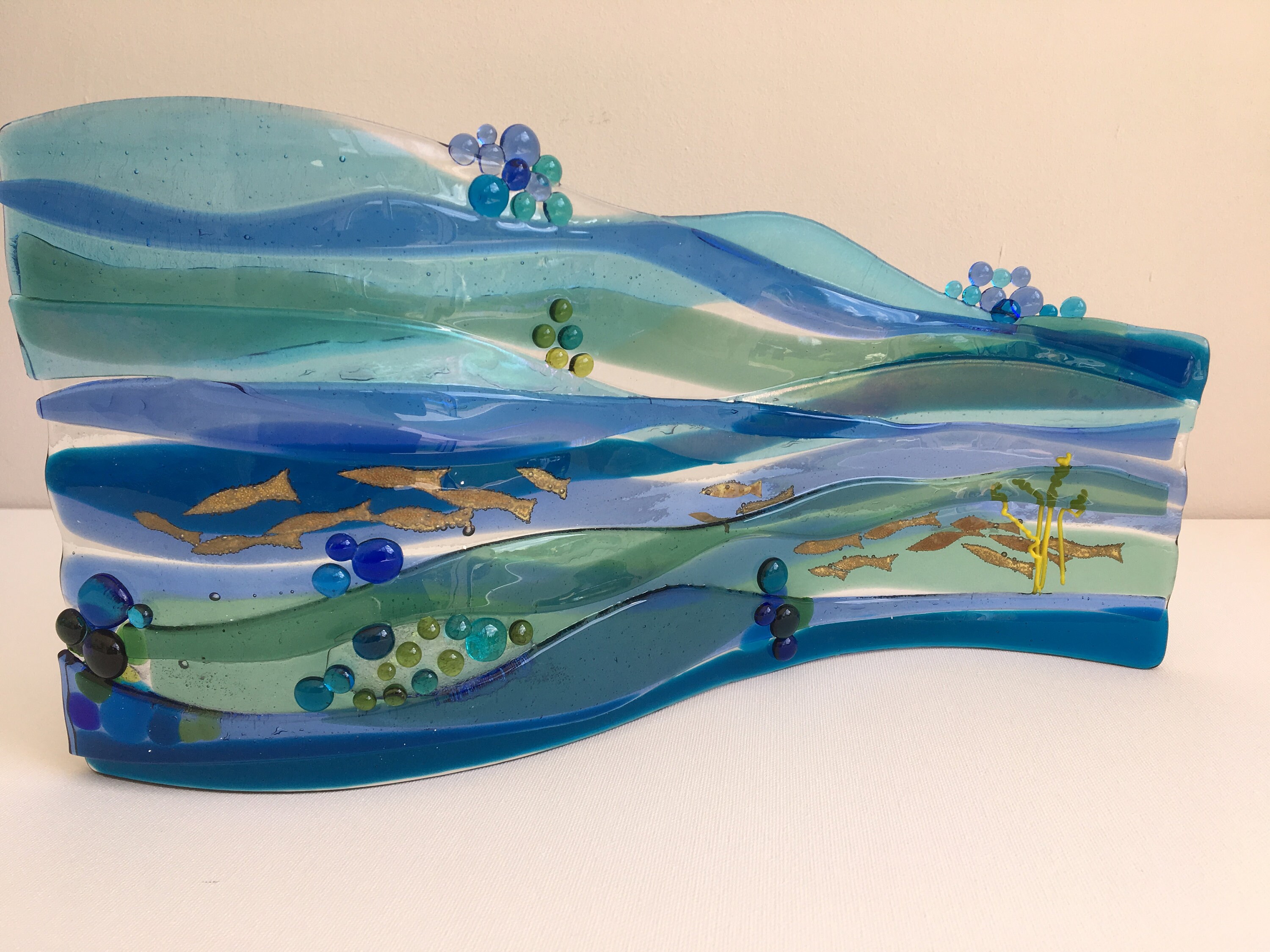 Fused Glass Bubble Wave - Etsy UK