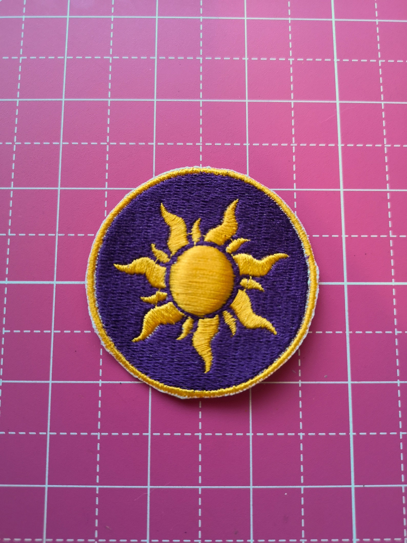 Tangled Inspired Sun Patch // Disney // Embroidered Patch // - Etsy UK