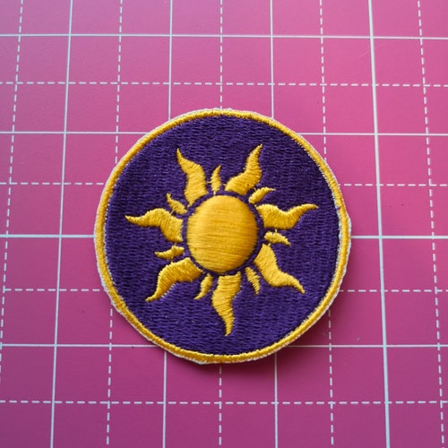 Tangled Inspired Sun Patch // Disney // Embroidered Patch // - Etsy UK