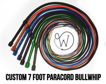 Custom 12 Foot Paracord Bullwhip 16 Plait | Etsy