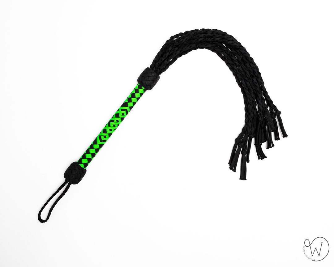 Premium Paracord Flogger, Handcrafted, Medium, Twelve Braided Tails - Etsy