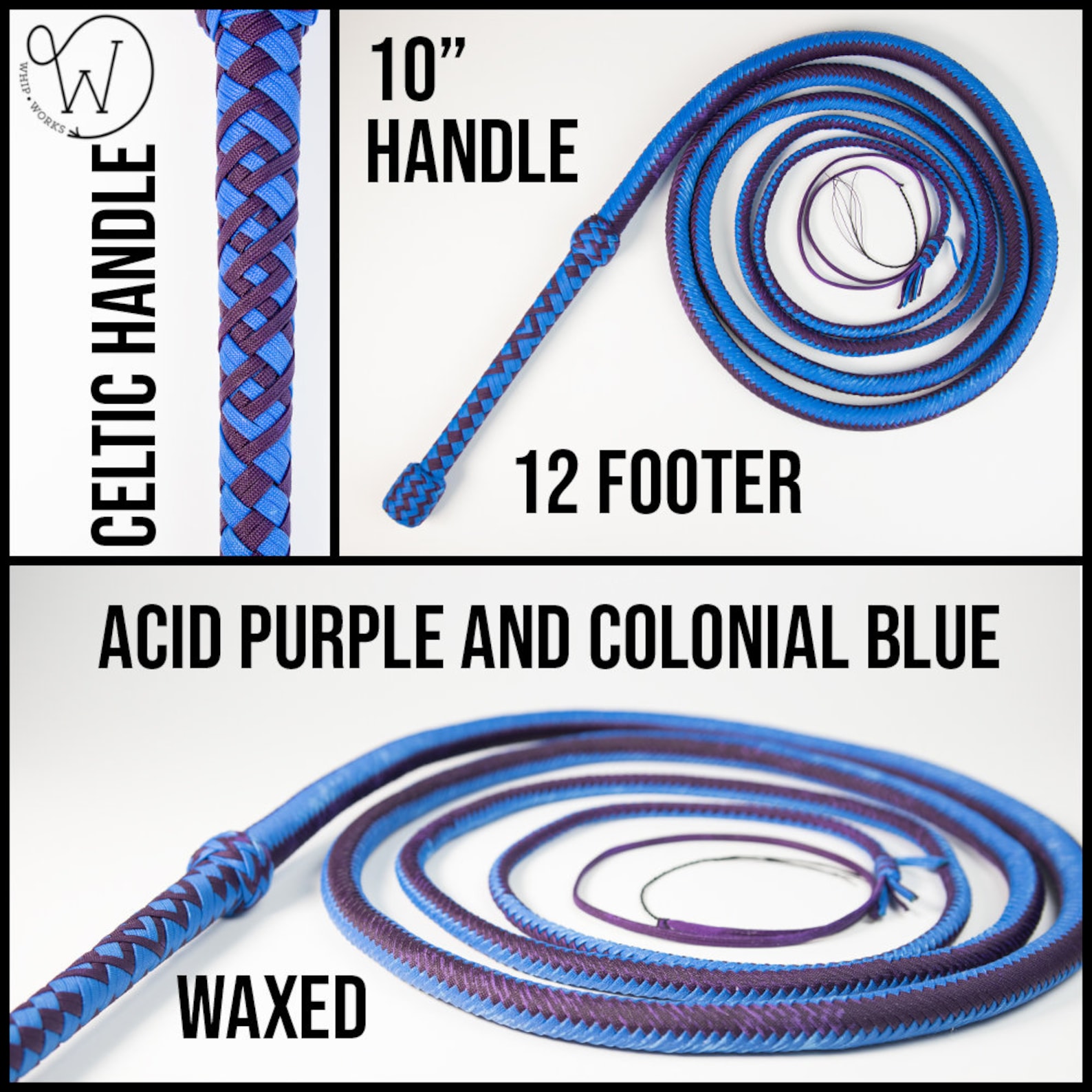 Custom 8 Foot Paracord Bullwhip, 16 Plait - Etsy