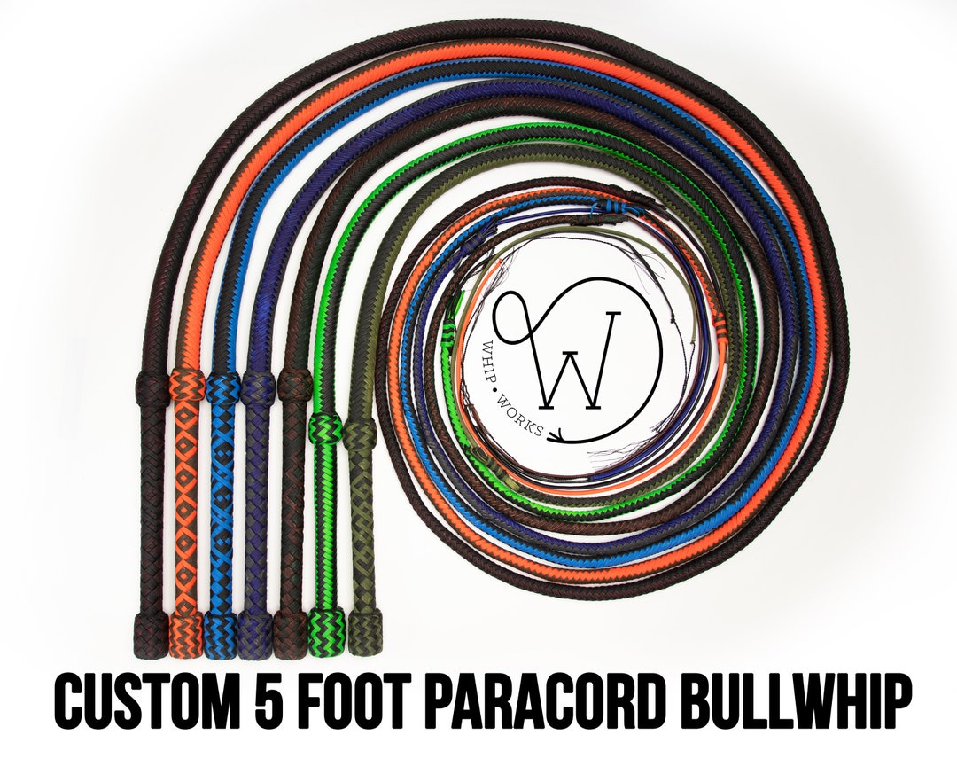 Custom 5 Foot Paracord Bullwhip, 16 Plait - Etsy