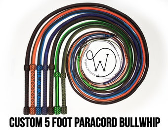 Custom 8 Foot Paracord Bullwhip 16 Plait | Etsy