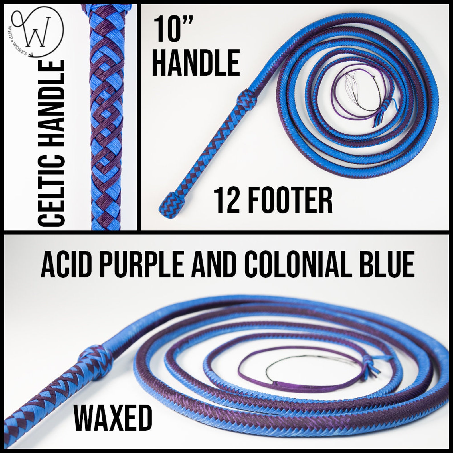 Custom 10 Foot Paracord Bullwhip 16 Plait - Etsy