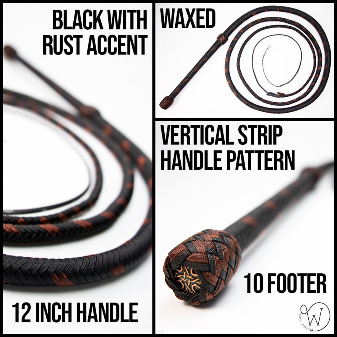 Custom 10 Foot Paracord Bullwhip 16 Plait - Etsy