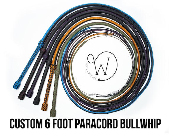Custom 6 Foot Paracord Bullwhip 16 Plait | Etsy Australia