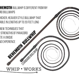 The Behemoth Bullwhip, a Unique, Heavy Style Paracord Bullwhip - Etsy