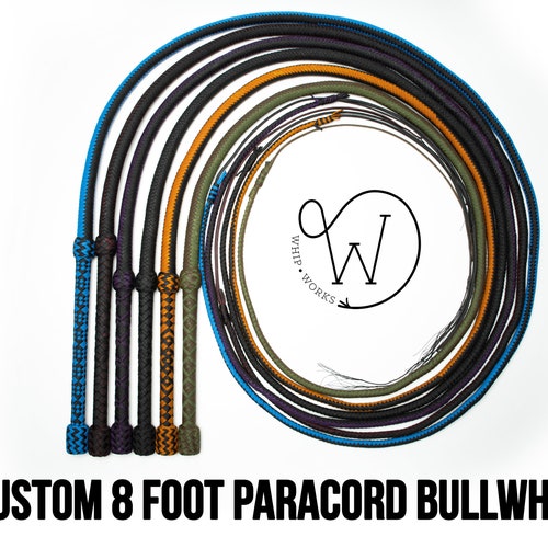 Custom 7 Foot Paracord Bullwhip 16 Plait - Etsy
