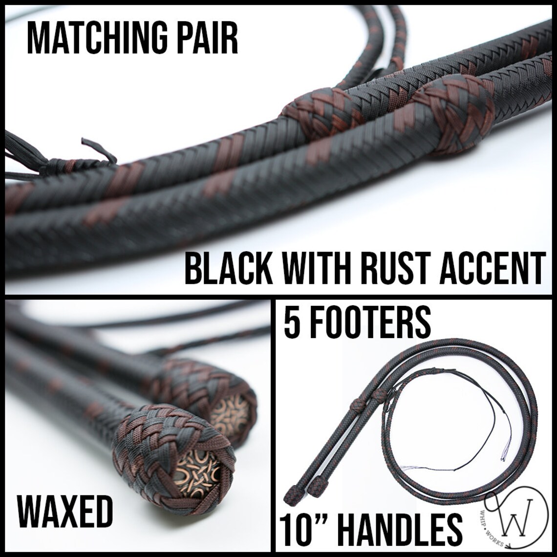 Custom 4 Foot Paracord Bullwhip, 16 Plait - Etsy