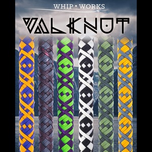 Valknut Handle Pattern for a 16 Plait Paracord Bullwhip by Whipworks - Etsy