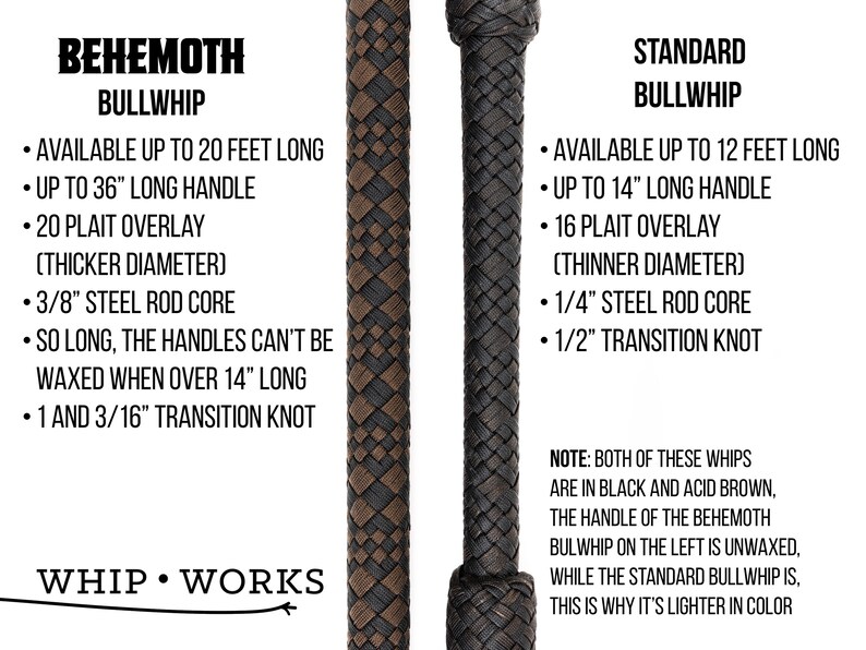 The Behemoth Bullwhip, a Unique, Heavy Style Paracord Bullwhip - Etsy