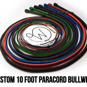 Custom 10 Foot Paracord Bullwhip, 16 Plait - Etsy