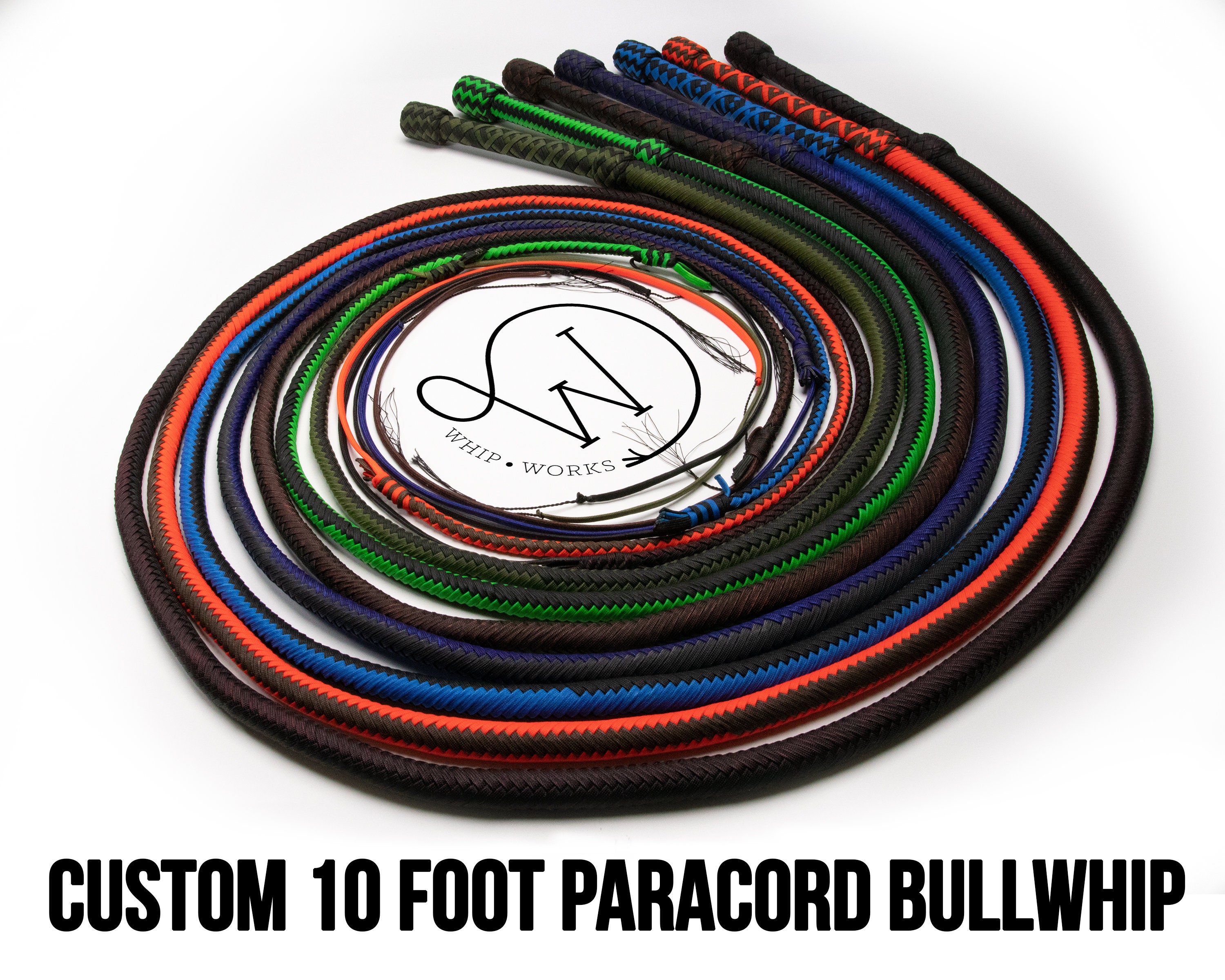 Custom 10 Foot Paracord Bullwhip 16 Plait - Etsy