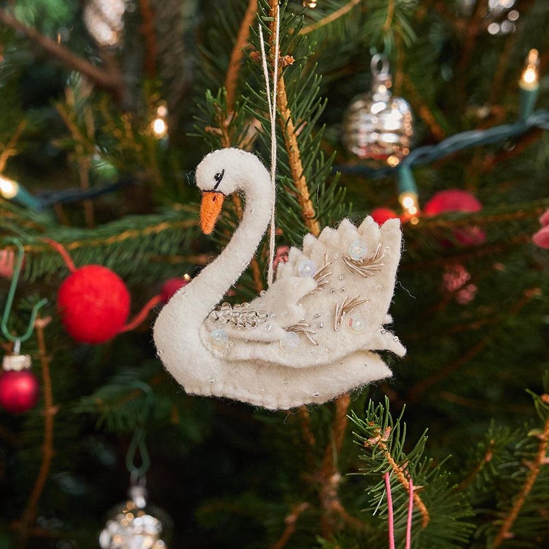 Beaded Swan - Etsy