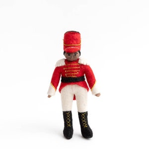 Handmade Nutcracker Gift Box Set Brown, Hand Felted Christmas Ornaments ...