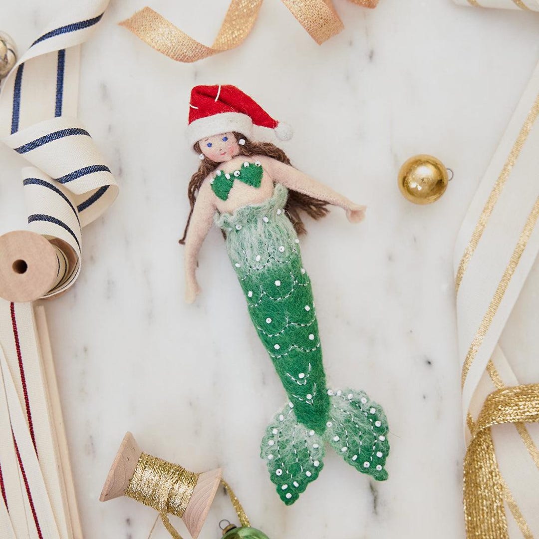 Decorazione natalizia a forma di sirena - Ciondolo a forma di sirena ...