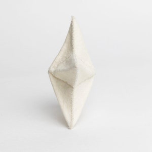 Small White Star Topper, Hand Felted Christmas Tree Adornment, Handmade ...