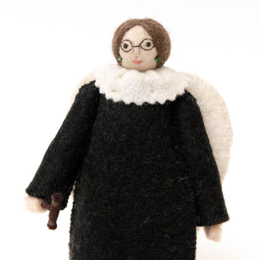 Limited Edition RBG With Angel Wings, Hand Felted Ruth Bader Ginsburg ...