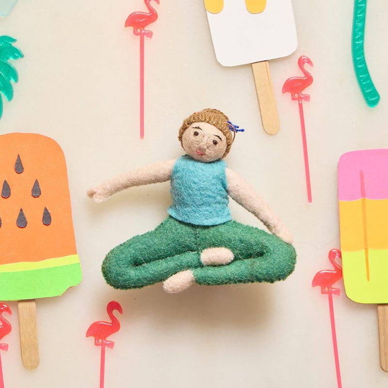 Felt Ornament Yoga - Etsy