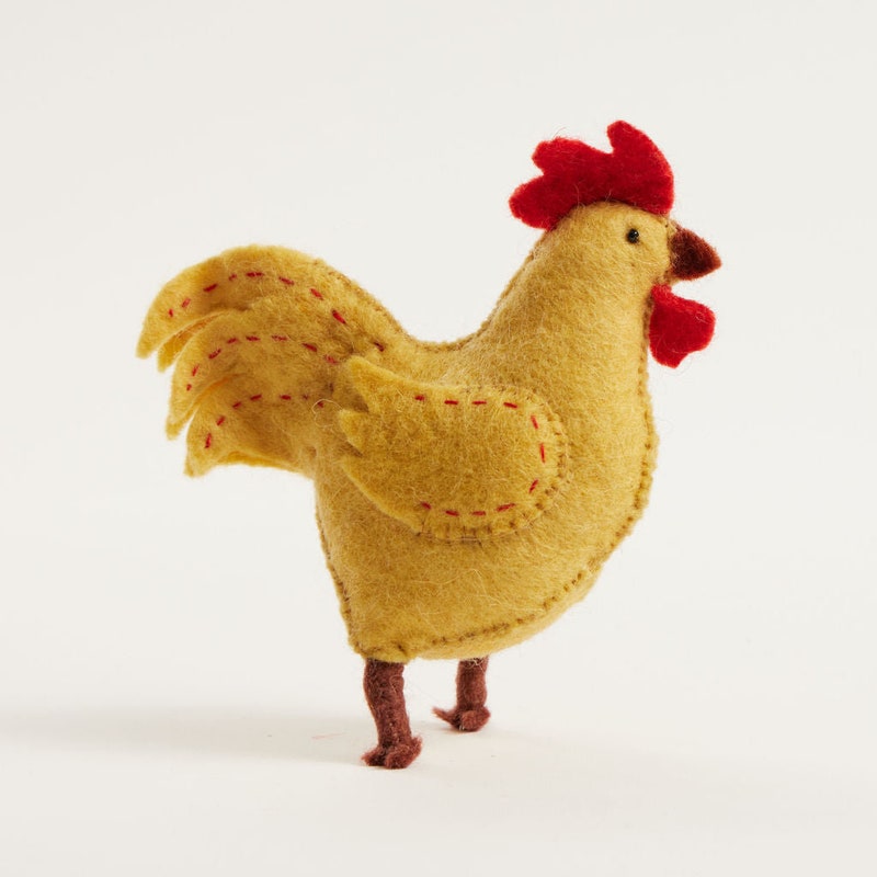 Felt Rooster - Etsy