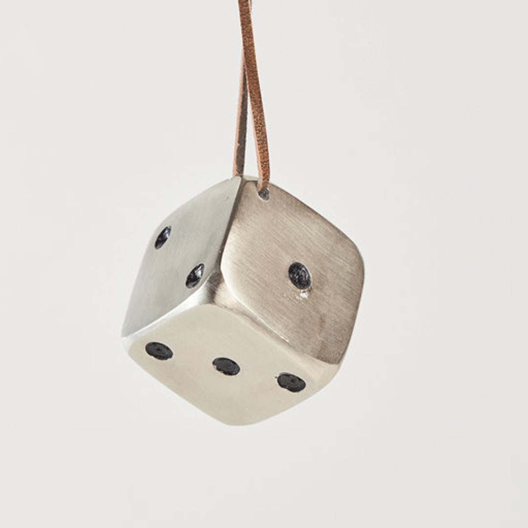 Dice Ornament Pewter, Hand-cast Metal Charm, Handmade Holiday Decor - Etsy