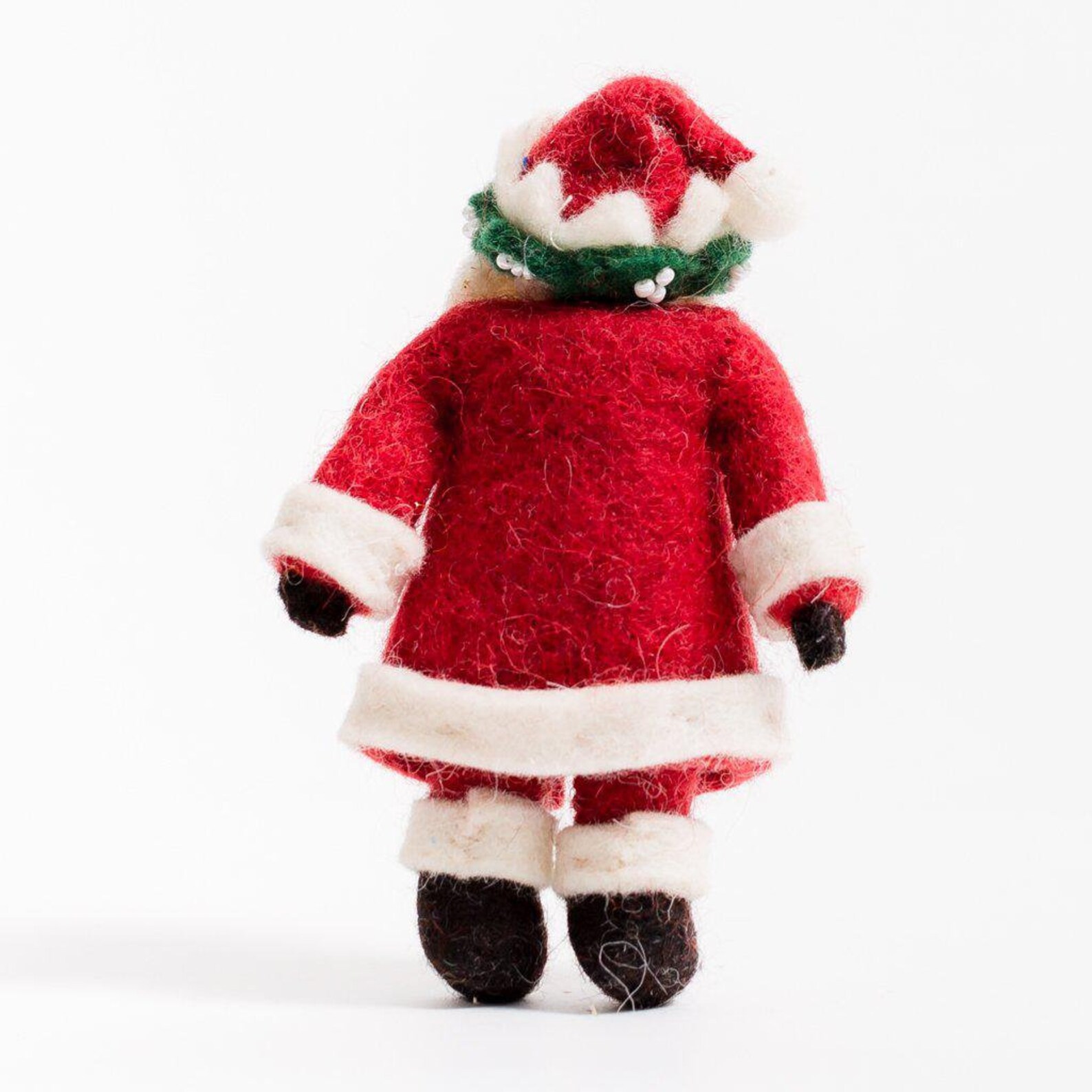 Felt Santa Ornament Yuletide Santa Felt Christmas Ornament - Etsy