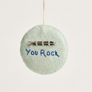 Way to Go! You Rock Badge, Hand Felted Rainbow Pin, Handmade Merit ...