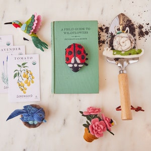 Green Slow Living Snail Ornament, Hand Needle Felted Slug Charm ...