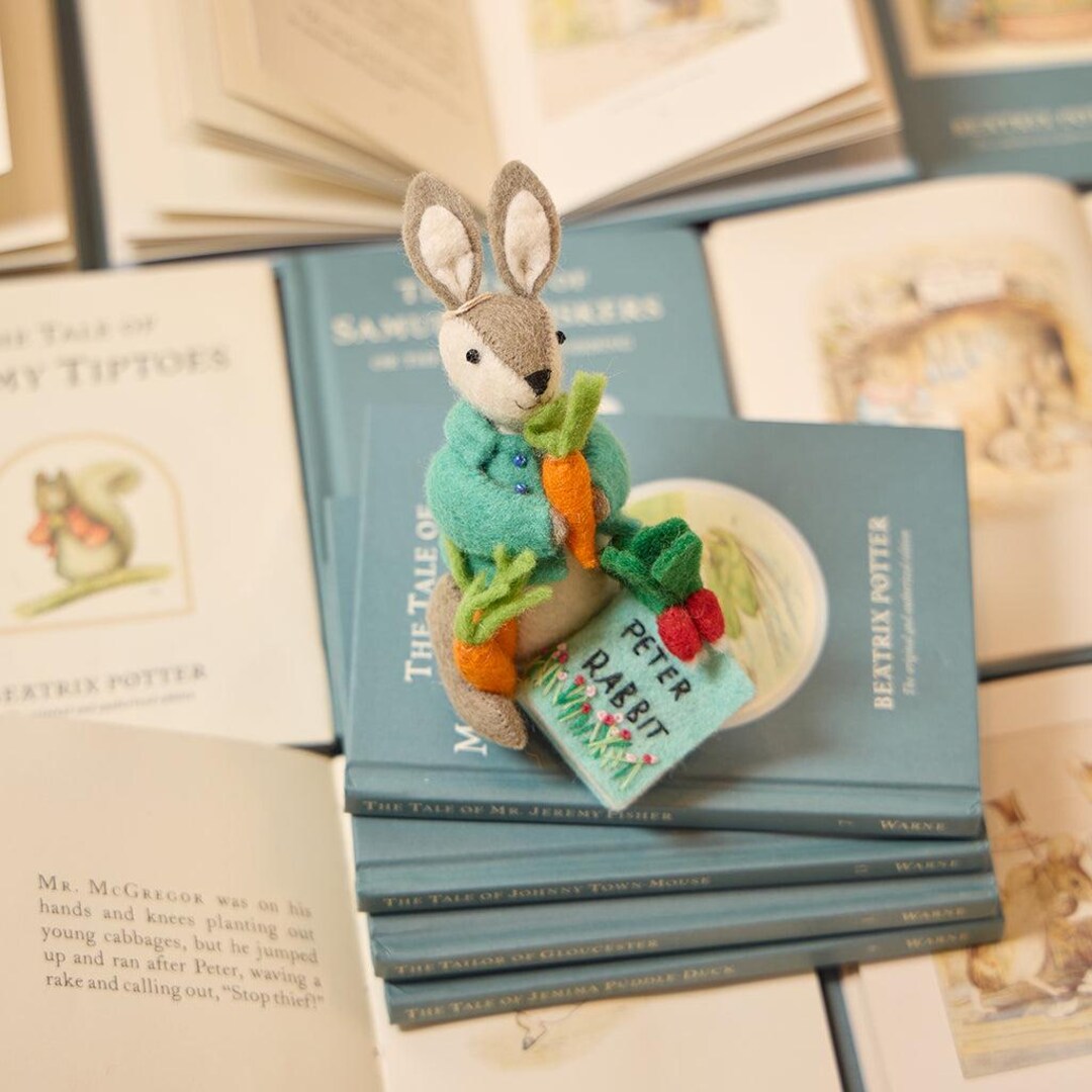 Collector's Edition Peter Rabbit Ornament, Handmade Beatrix Potter Gift ...