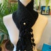 Hand Crochet Black Neck Wrap Fancy Gift for Friend Shawl - Etsy