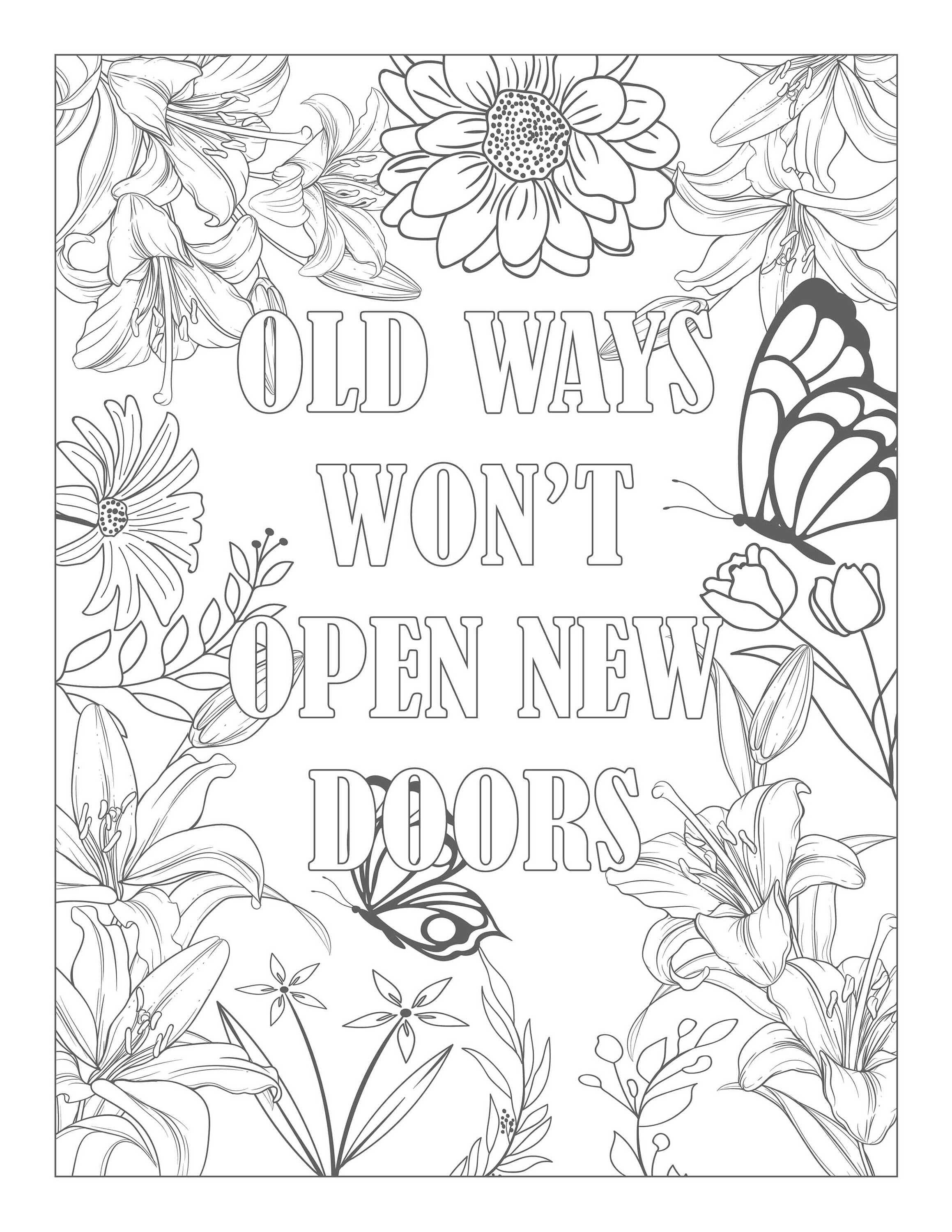 Motivational Coloring Book, 35 Self Care Affirmations (printable JPG ...