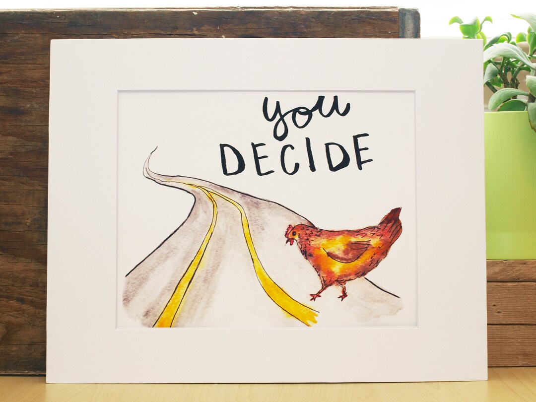 Watercolor Chicken / Lettering Art / Chicken Art / Lettering Sign ...