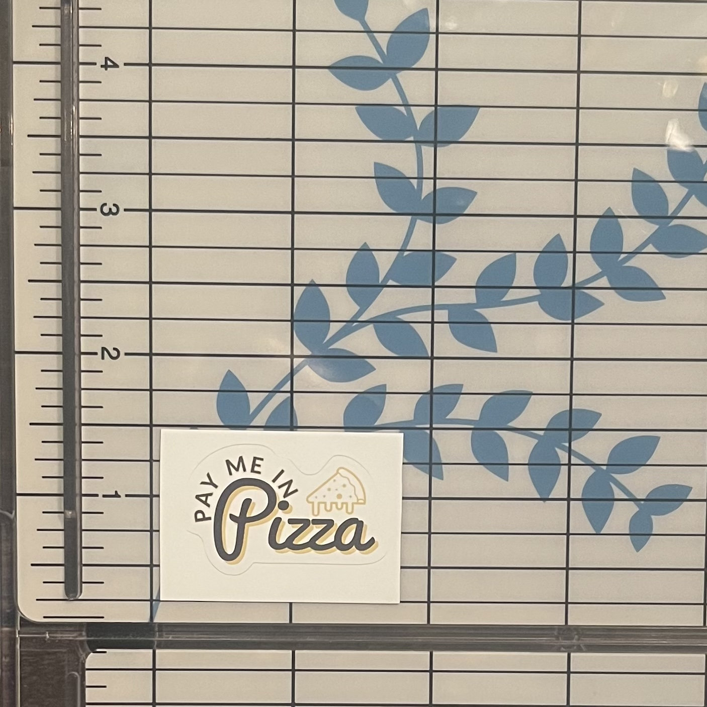 Pay Me in Pizza Vinyl Die Cut Sticker - Etsy
