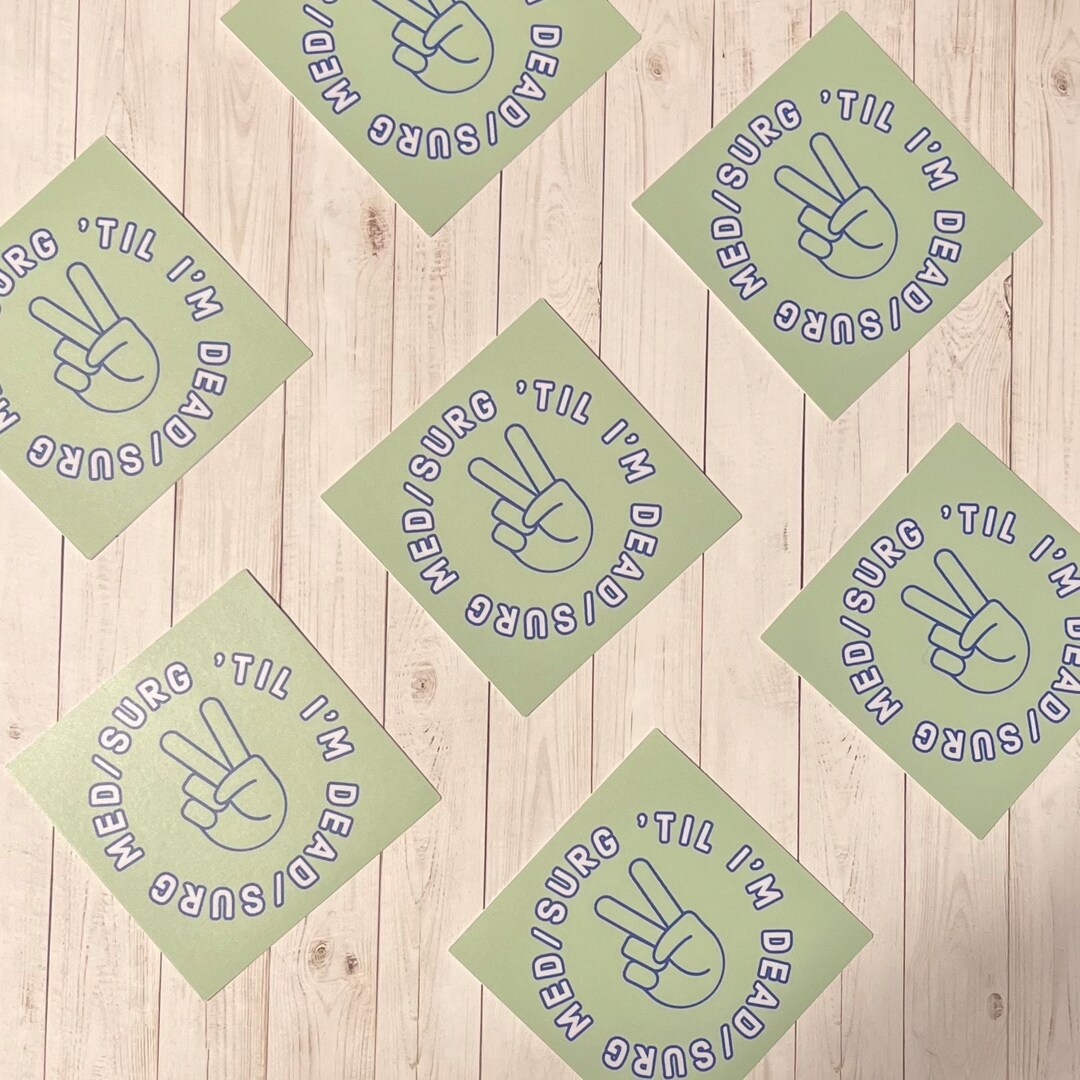 Med-surg Vinyl Sticker - Etsy