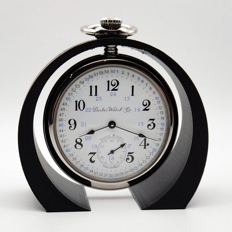 Blue Black Pocket Watch - Etsy