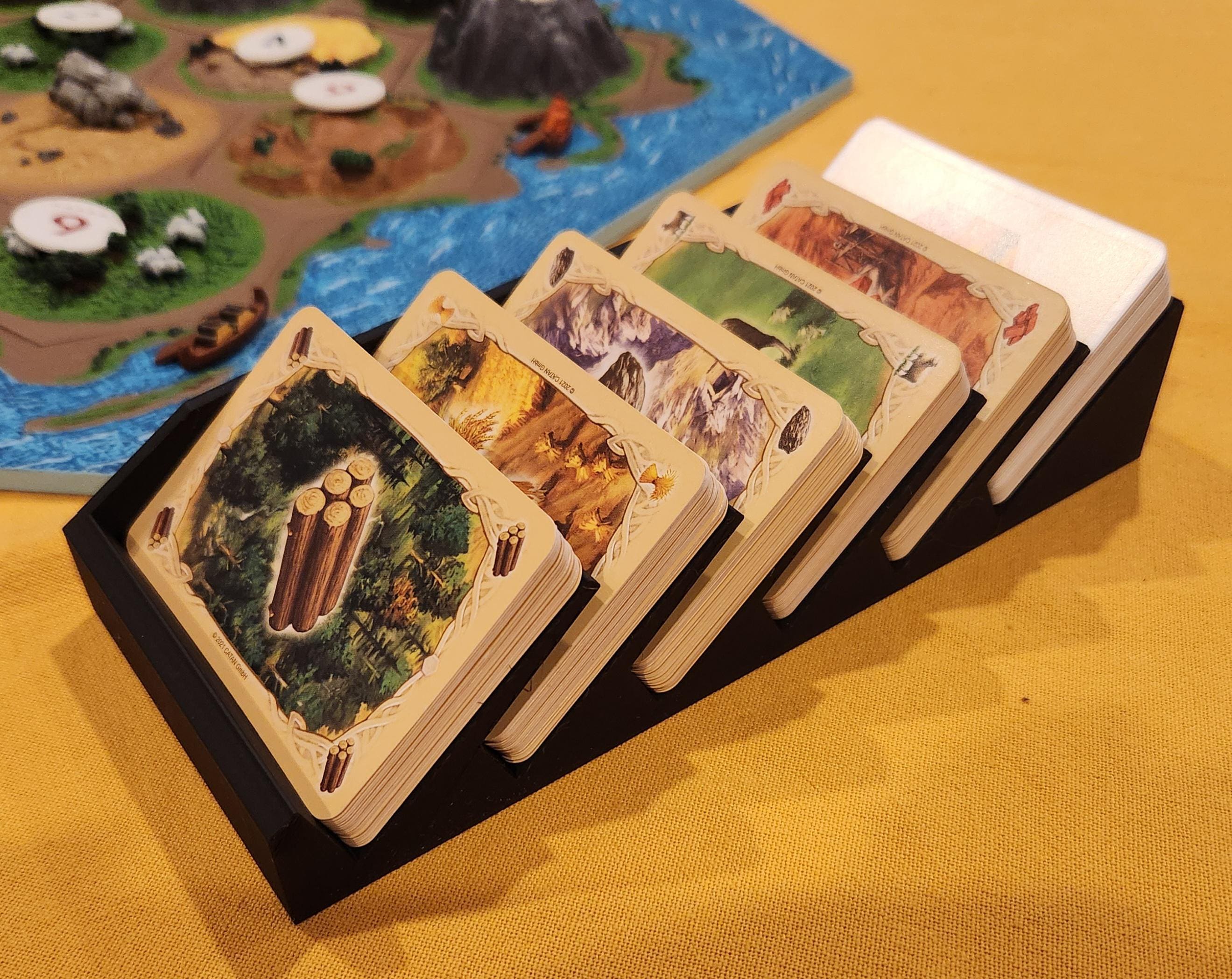 Settlers of Catan Inspired Card Tray Holder - Etsy