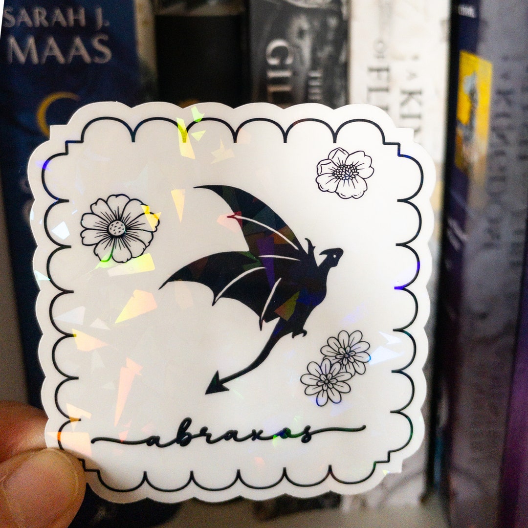 Throne of Glass Abraxos Wildflowers Inspiredsparkle Laminated Sticker ...