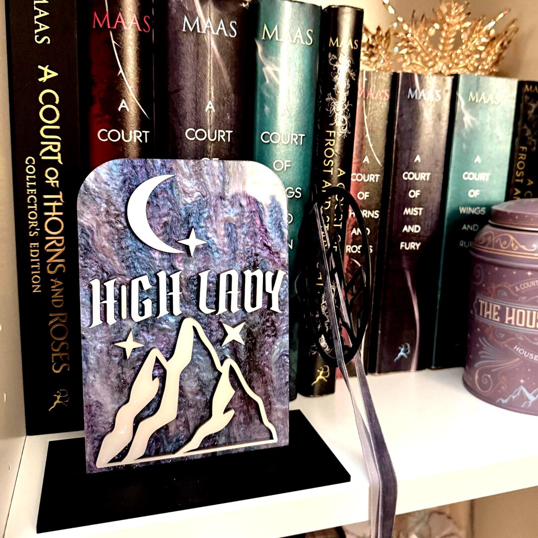 ACOTAR High Lady Acrylic Bookshelf Sign, Night Court Bookshelf ...