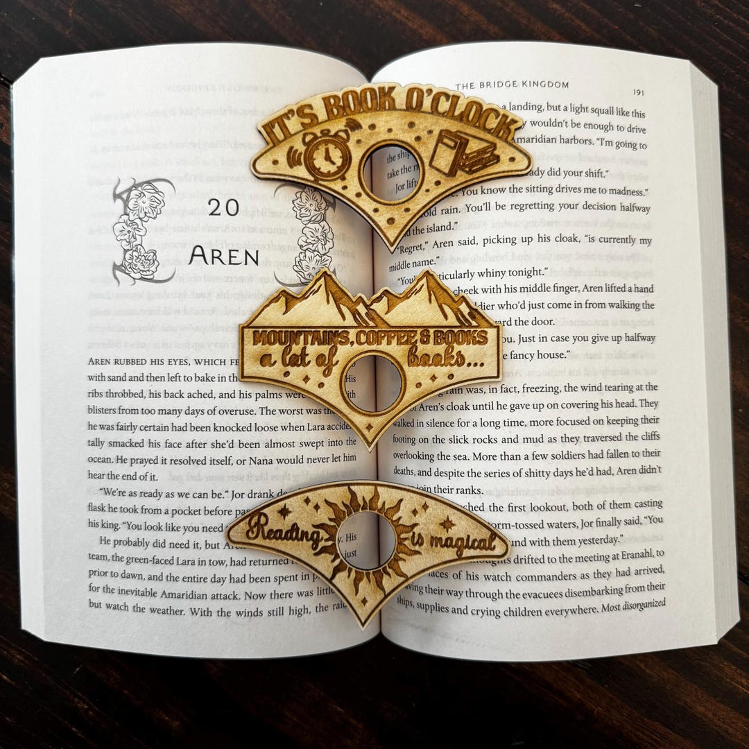 Book Page Holder, Thumb Ring Holder, Thumb Bookmark, Cute Bookish Gift ...