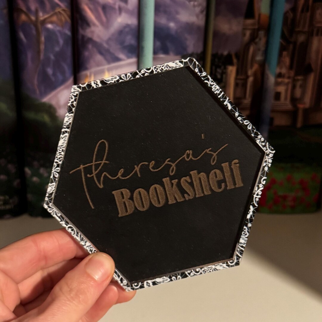 Personalized Name Bookshelf Sign, Library Shelf Decor, Bookish Merch ...