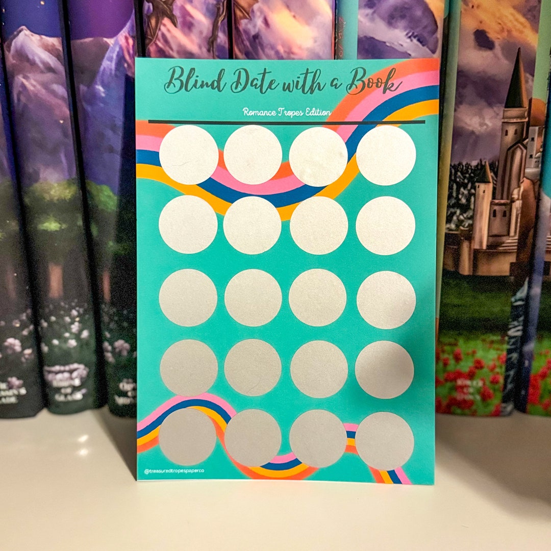 Bookish Scratch off Poster | Romance Fantasy Book Tropes Themed Poster ...